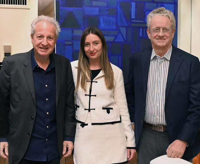 Evelyn Tompkins and Ann Nitze celebrated the opening of The Grid: New ...